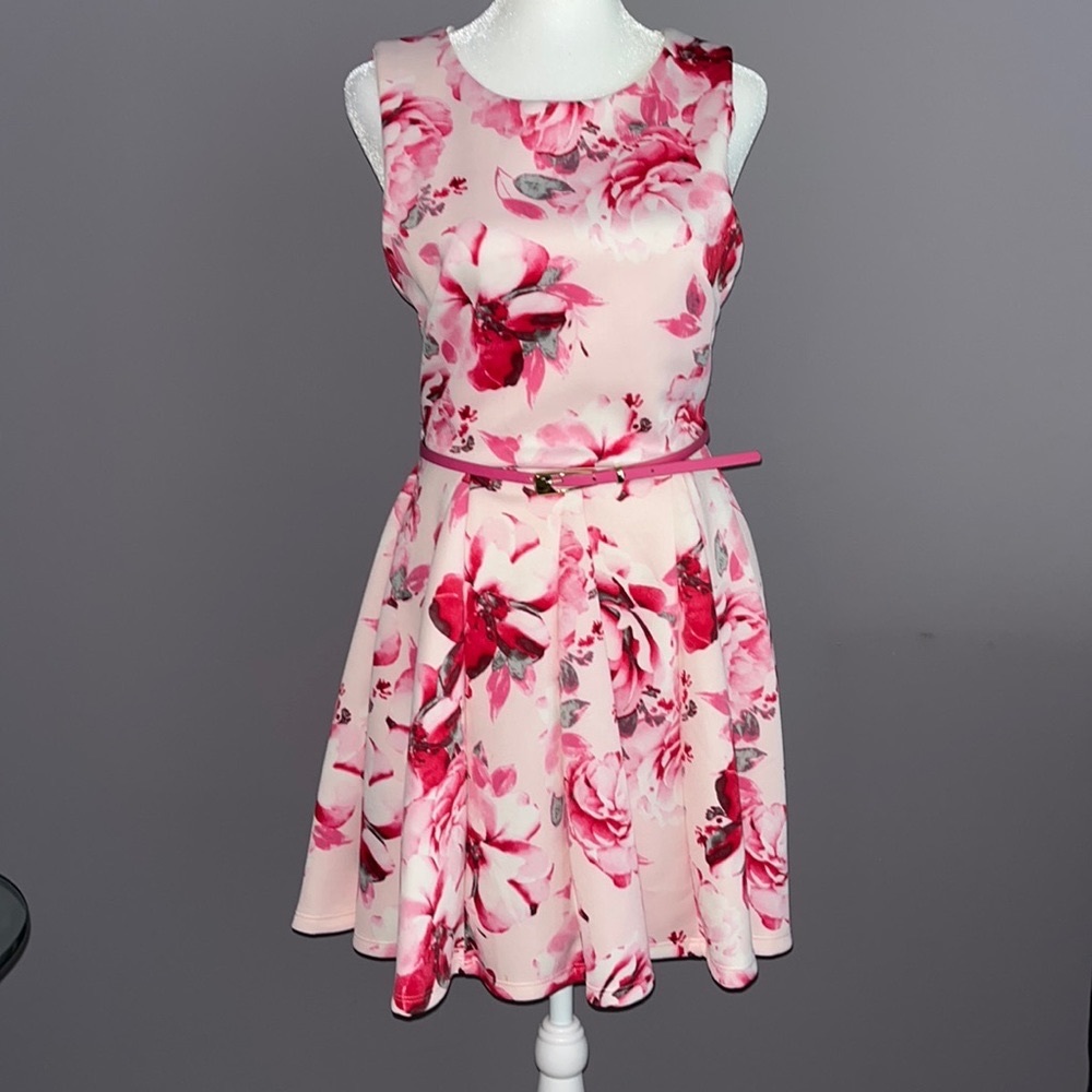 B Smart Floral Dress - Gem